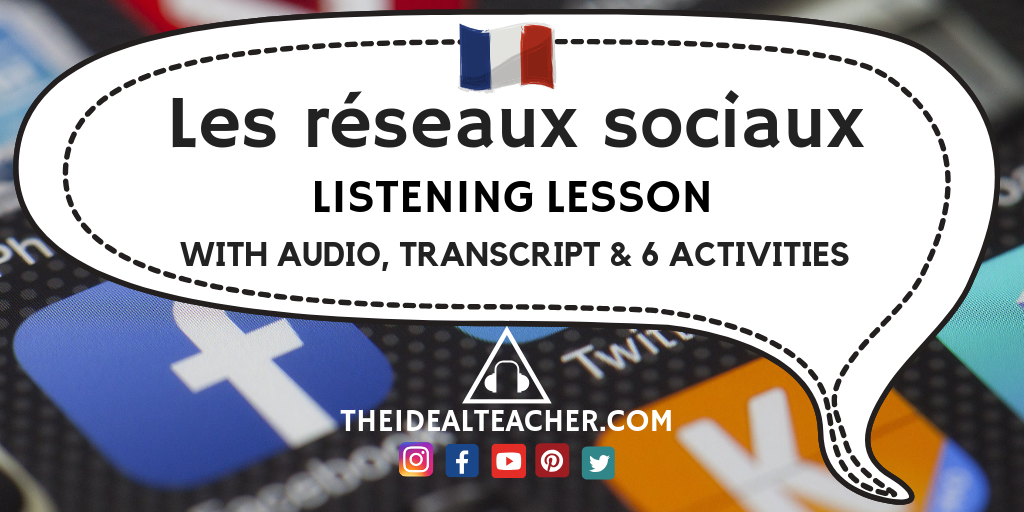 Les réseaux sociaux – French GCSE Listening Lesson – Private German ...