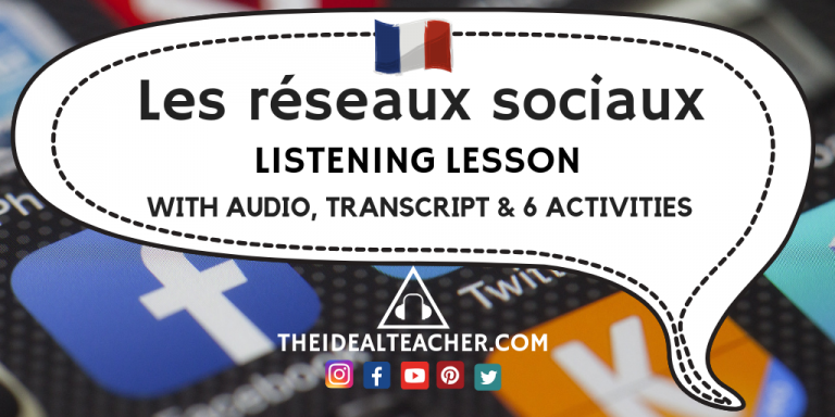 Les réseaux sociaux – French GCSE Listening Lesson | Qualified German ...