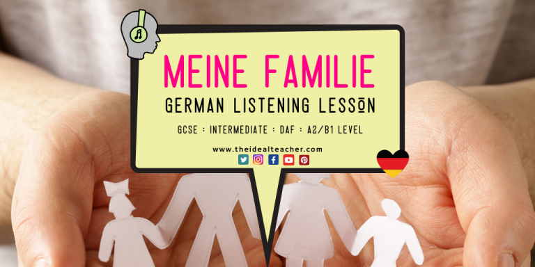 Family and Relationships GCSE German Listening Lesson Practice ...