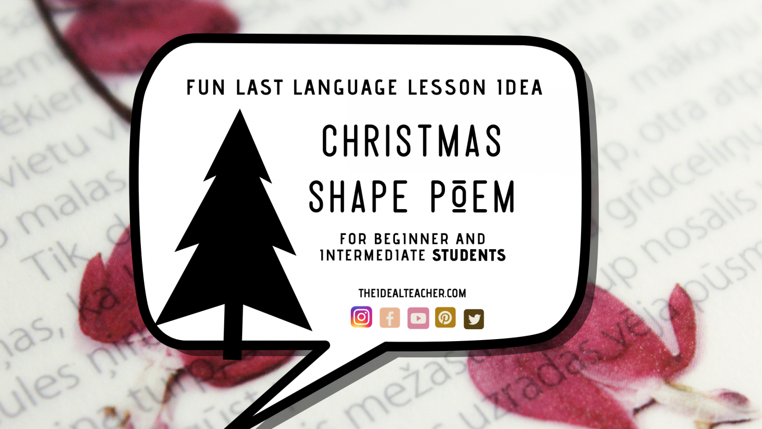 Easy Christmas Shape Poem To Save Prep Time in Language Lessons